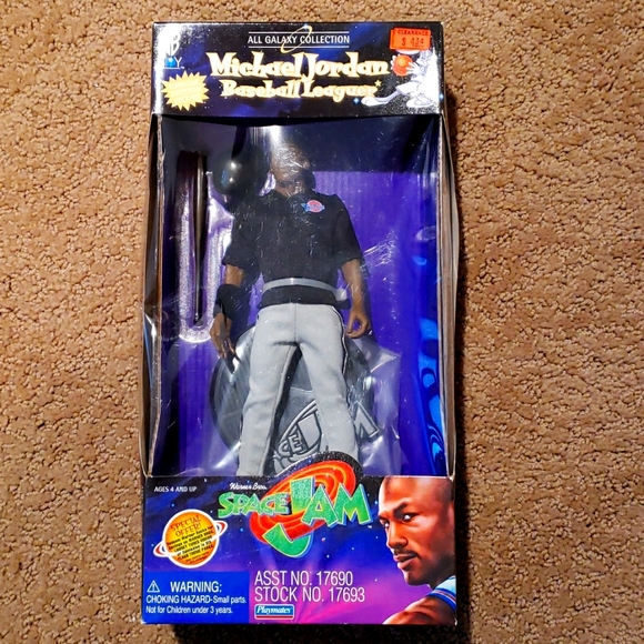 Other | Vintage 1996 Michael Jordan Baseball Leaguer Space Jam Figure ...
